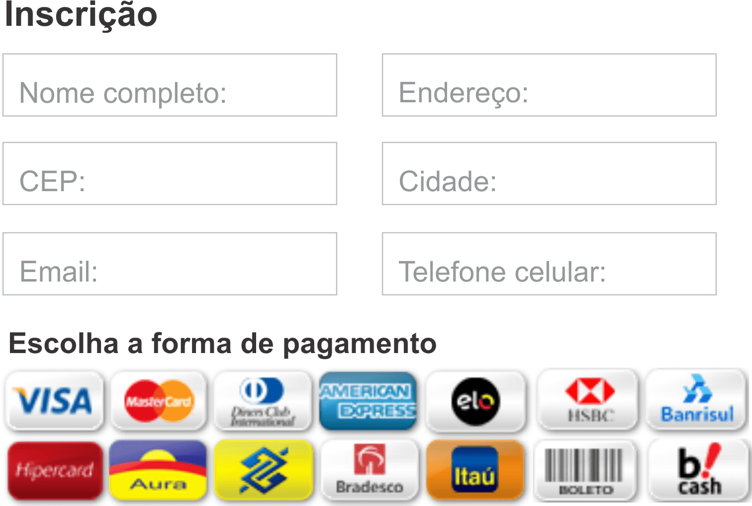 Central de Cursos pagamento. - Central de Cursos